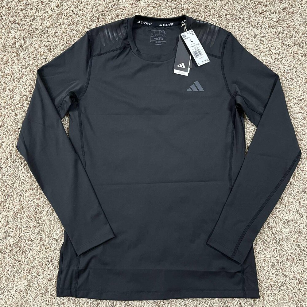 Adidas TechFit Control x RHEON Men’s Long Sleeve Tee … - Gem